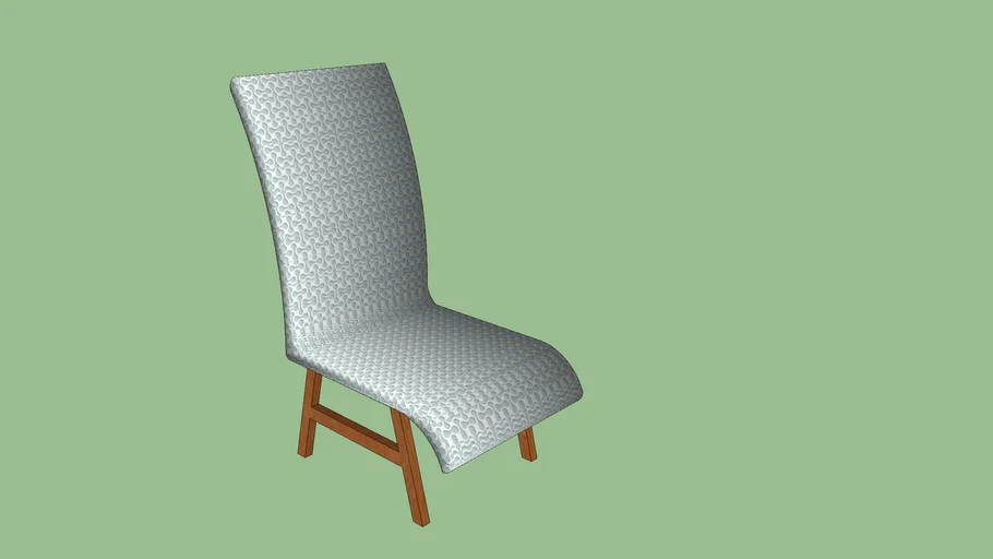 Chair with wooden structure | 3D Warehouse