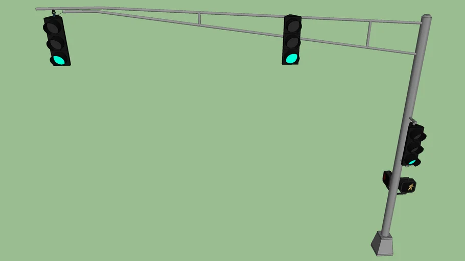 Traffic lights 2 ways | 3D Warehouse