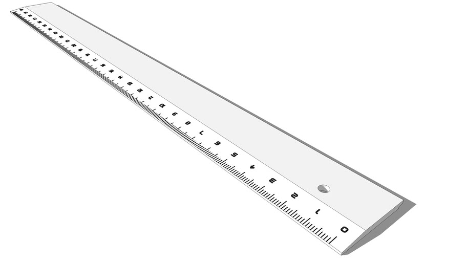 Ruler - plastic clear | 3D Warehouse