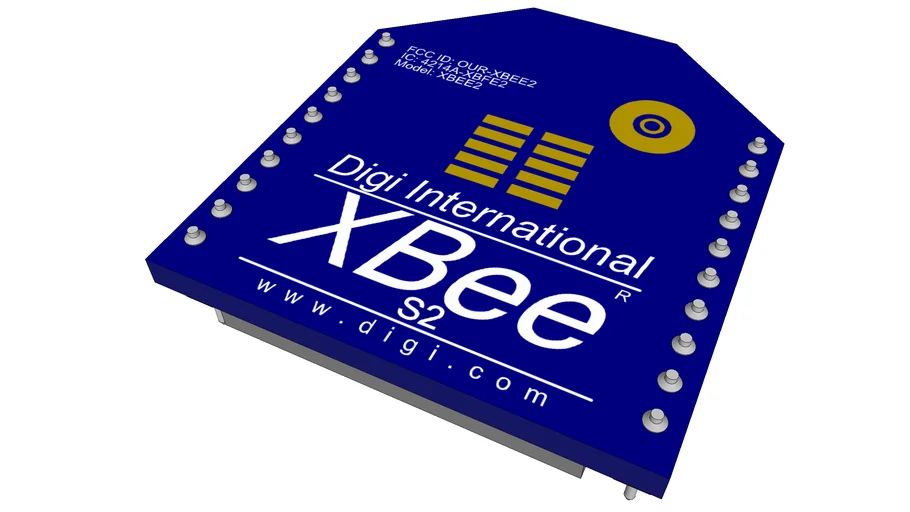 XBee 2mW PCB Antenna - Series 2 (ZigBee Mesh) WRL-11217 | 3D Warehouse