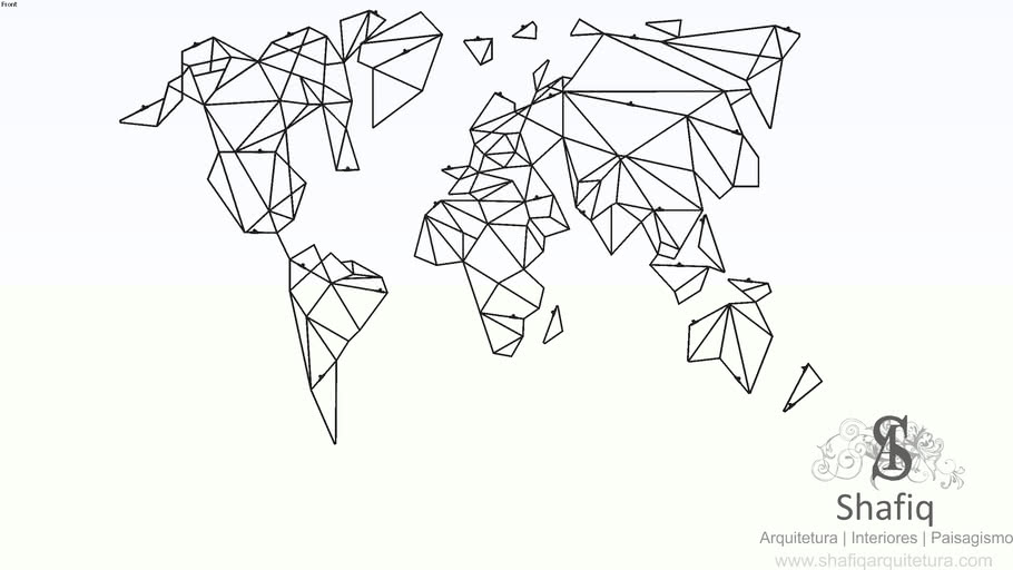 World map sketch | 3D Warehouse