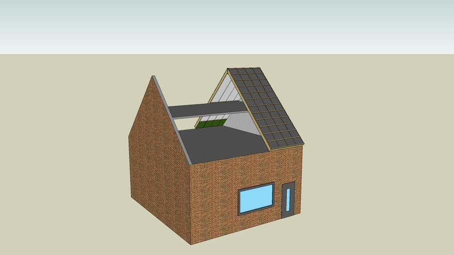 Prefab dak element op woning | 3D Warehouse