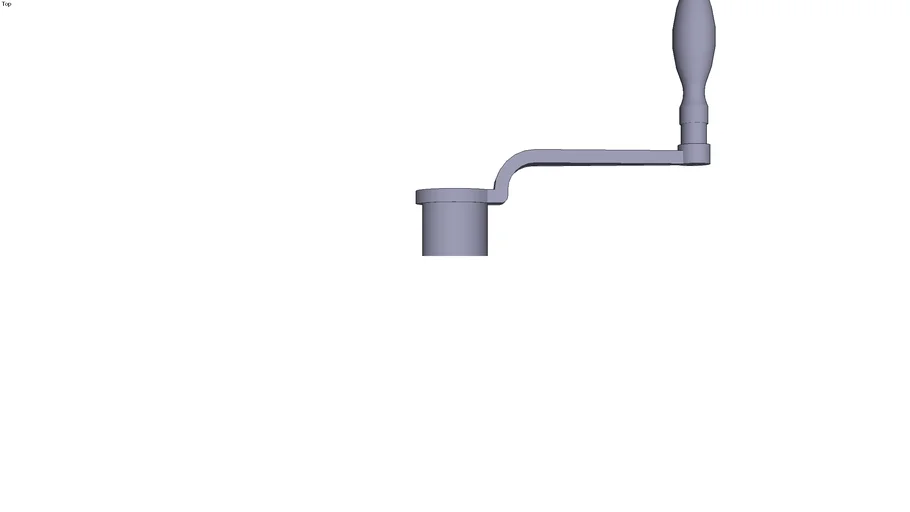 Cranked handle with fixed handle 14 | 3D Warehouse