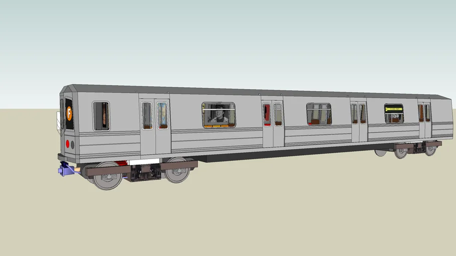 MTA New York City Subway R46 F Train. | 3D Warehouse