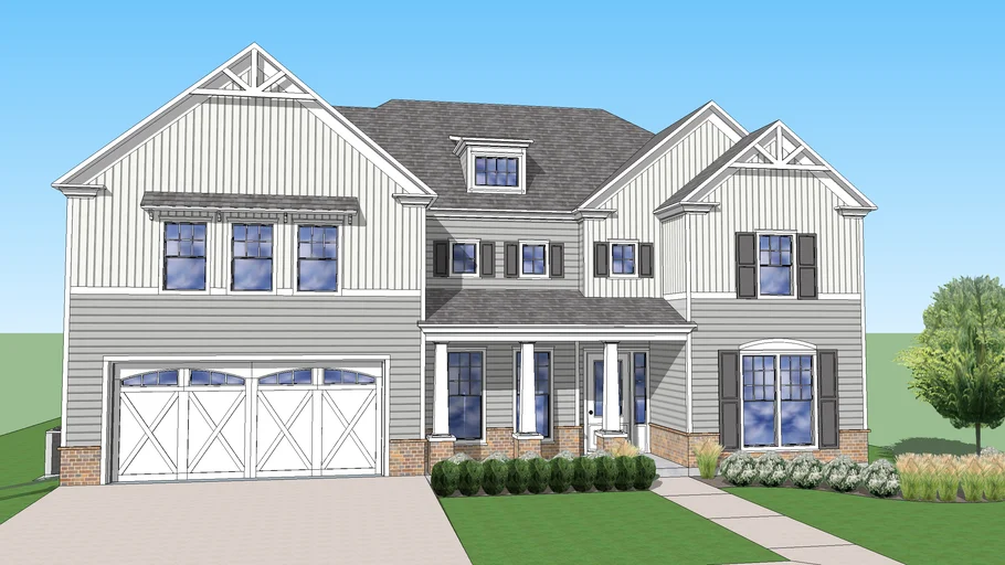 Suburban Modern Farmhouse | 3D Warehouse