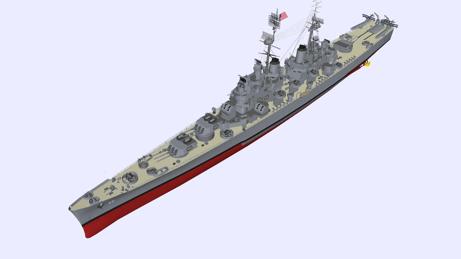 WW2+US+NAVY+CA_TOLEDO+BALTIMORE+CLASS+CRUISER+1945 | 3D Warehouse