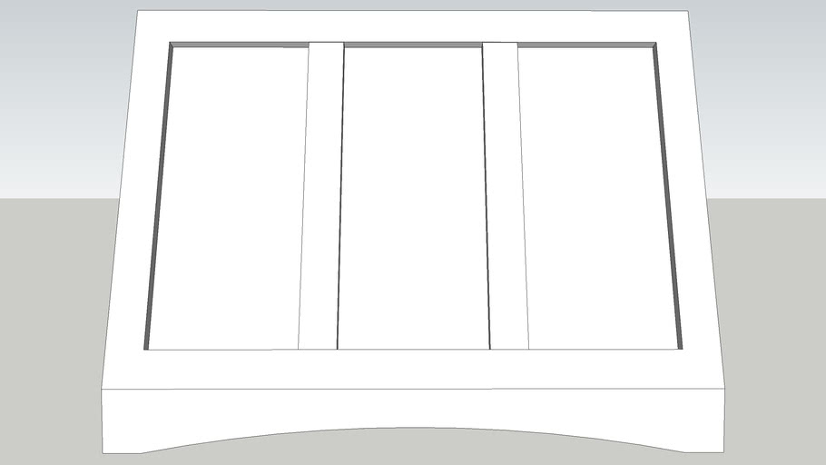 Taper 3 panel hood | 3D Warehouse