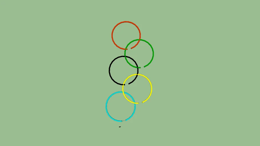 Really large and colored Olympic rings | 3D Warehouse