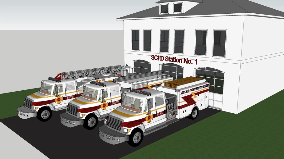 SCFD Station No. 1 - Heavy Rescue | 3D Warehouse