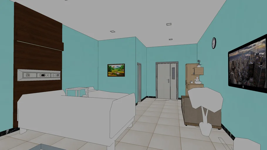 INTERIOR KAMAR RUMAH SAKIT VIP | 3D Warehouse