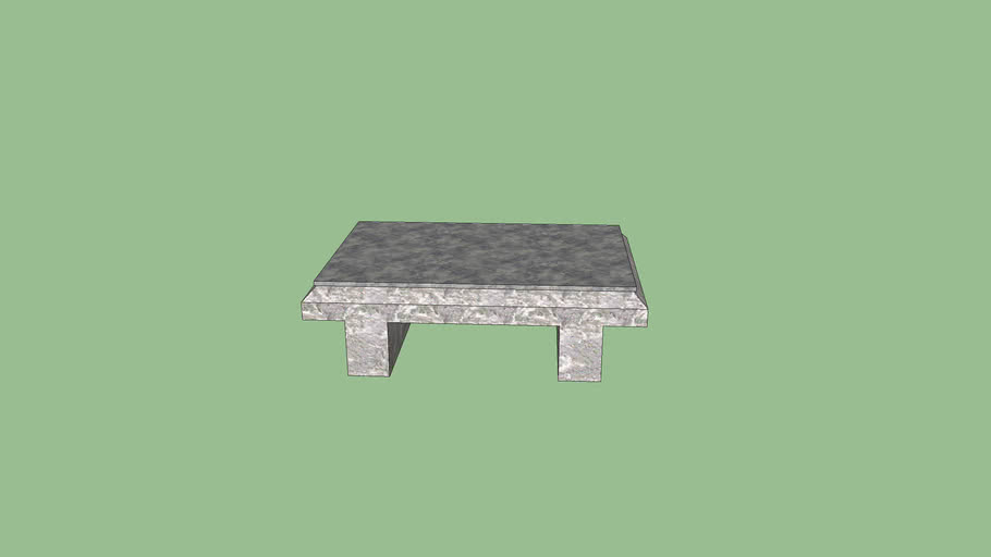beveled stone table | 3D Warehouse