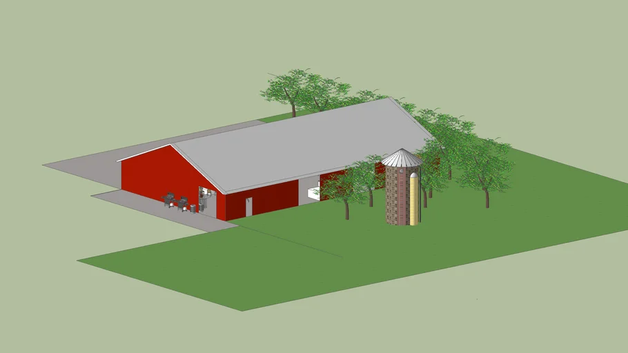 Pole Barn @ Octagon House | 3D Warehouse