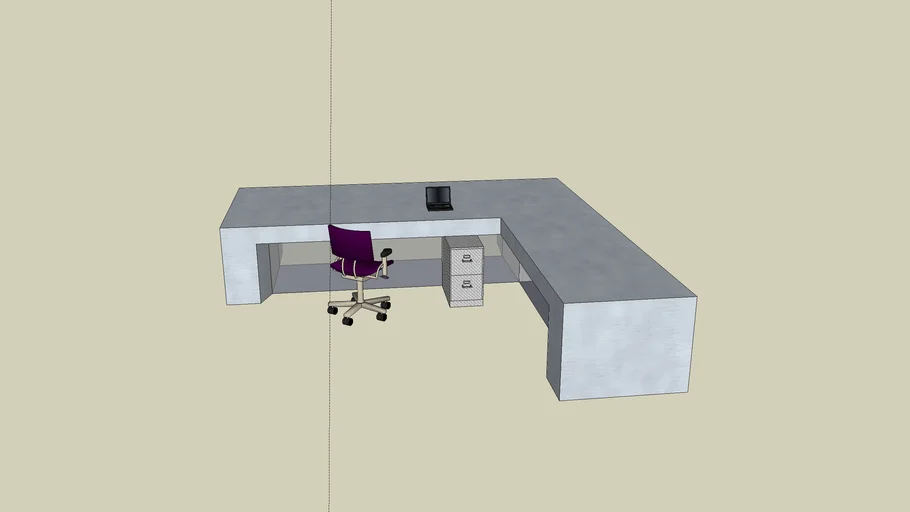 Office Desk | 3D Warehouse