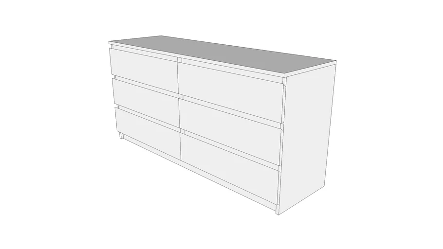 commode 6 tiroirs | 3D Warehouse