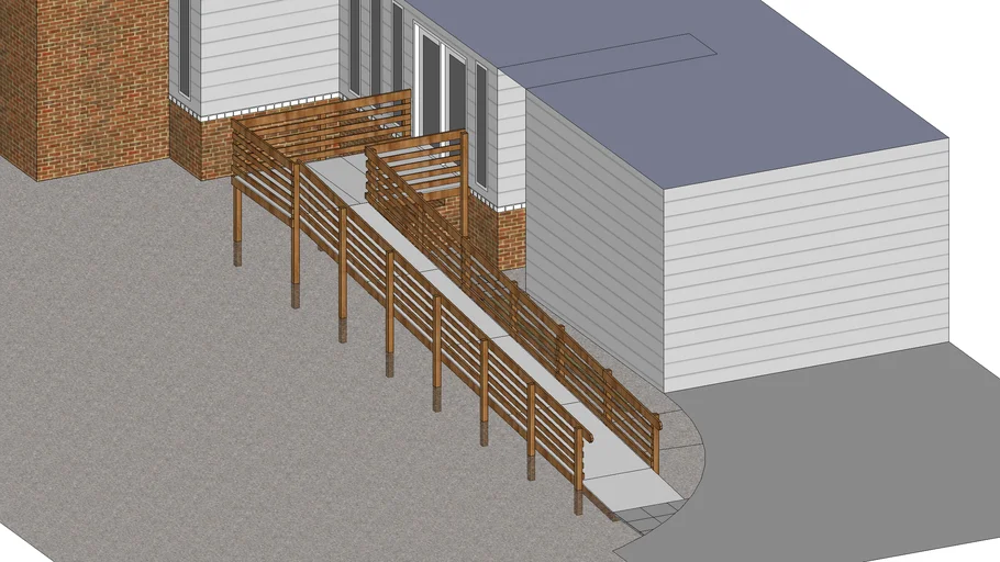 Wheelchair Ramp Poole 07-14-12 | 3D Warehouse