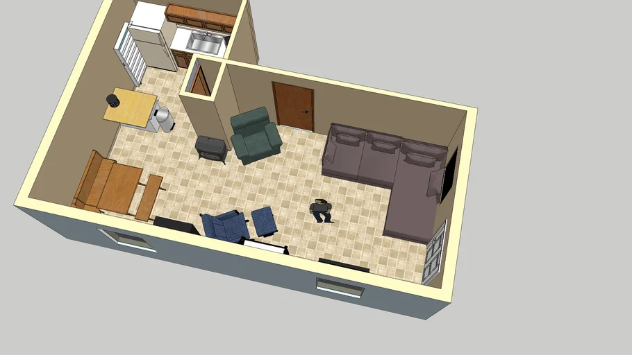 Studio Apartment | 3D Warehouse