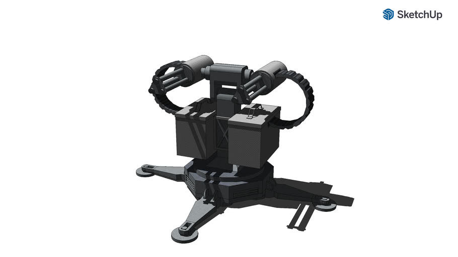 Minigun sentry turret | 3D Warehouse