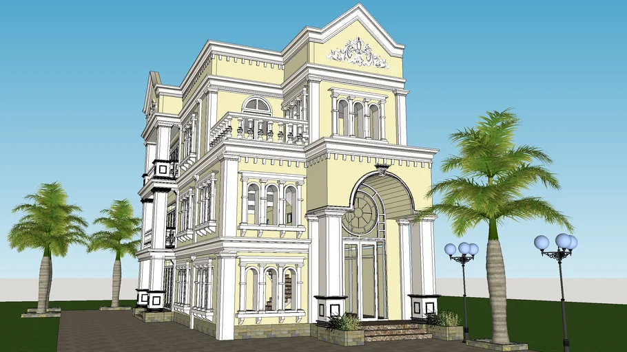 nhà kiểu pháp | 3D Warehouse