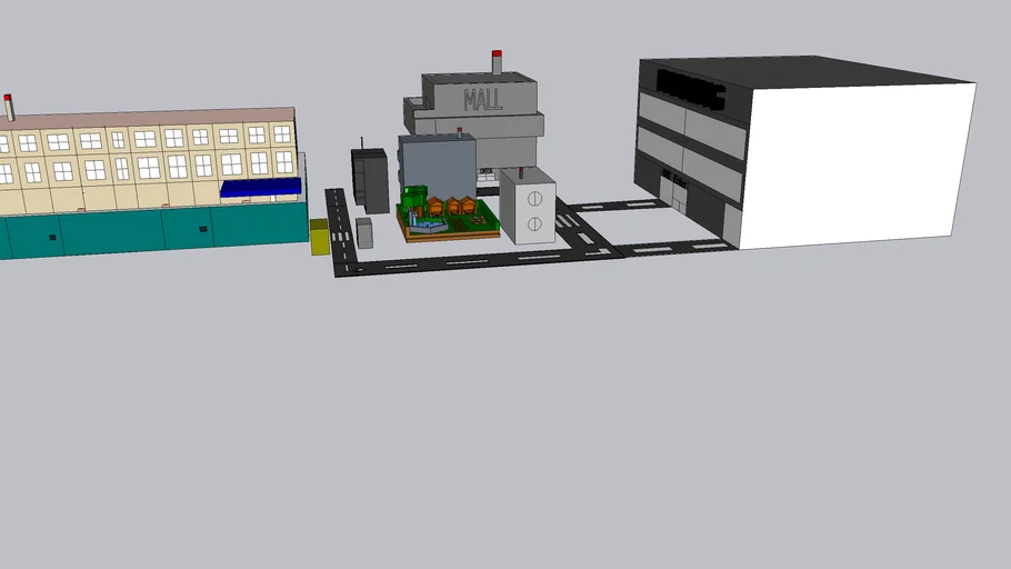 Simple street | 3D Warehouse