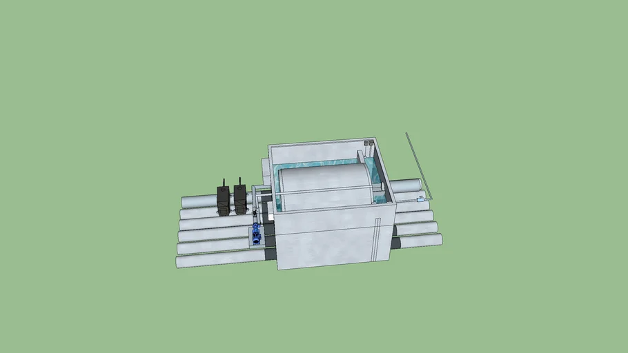 drum filter | 3D Warehouse