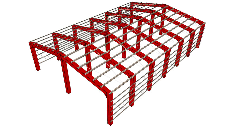 Portal Frames-(Propped Span). | 3D Warehouse