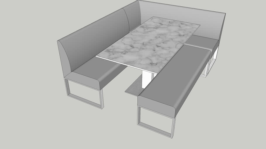 Corner Dining Table Set | 3D Warehouse