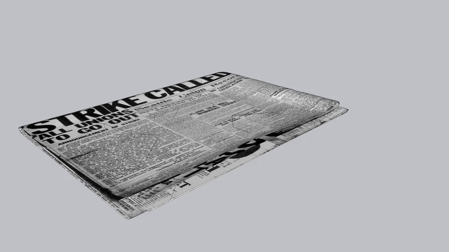 newspaper highpoly | 3D Warehouse