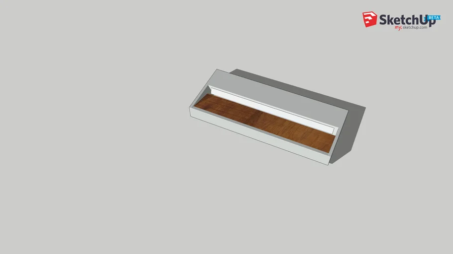 SKILL RECTANGULAR WOOD WALL MOUNTED - outdoor lighting | 3D Warehouse