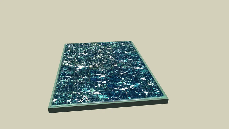 Colored Solar Panel - Rebel Green 220w | 3D Warehouse
