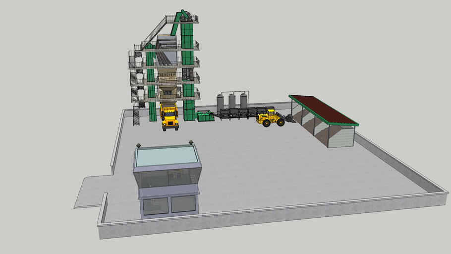 mixing asphalt plant | 3D Warehouse