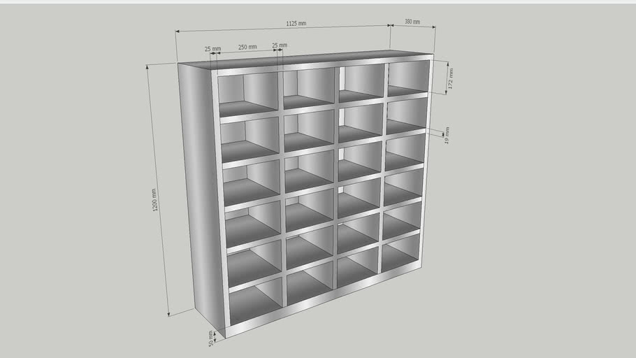 4x6 Shoe Locker | 3D Warehouse