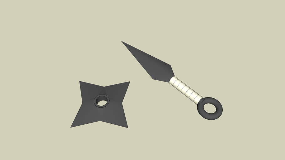 Kunai and Shuriken | 3D Warehouse