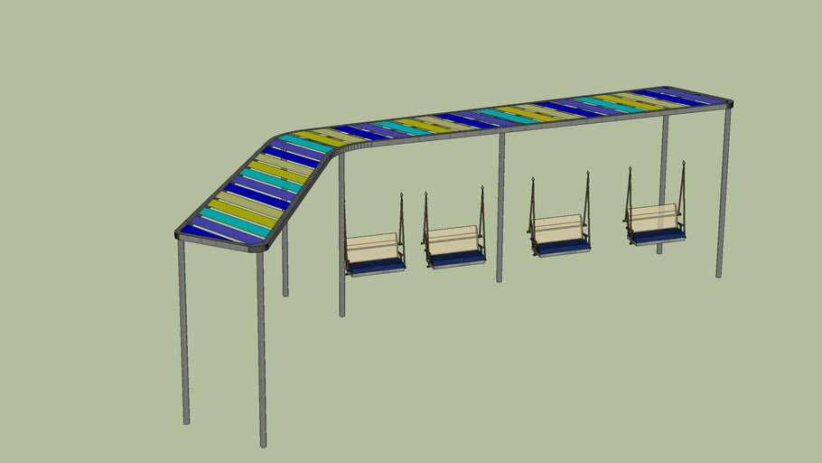Shade Structure with swings | 3D Warehouse