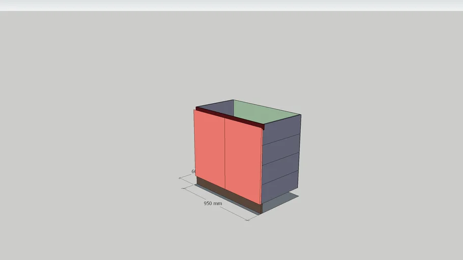 BASE_B_870H_100B_600D_950W | 3D Warehouse