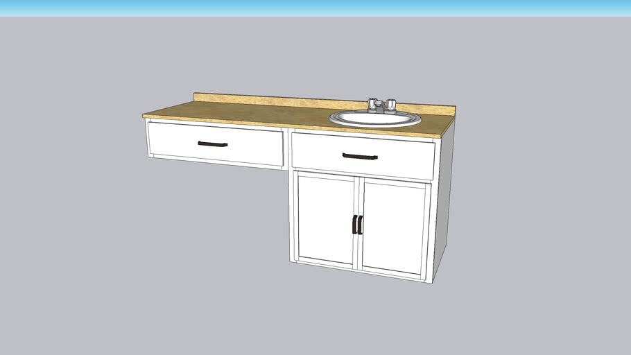 Bathroom Vanity with Sink | 3D Warehouse