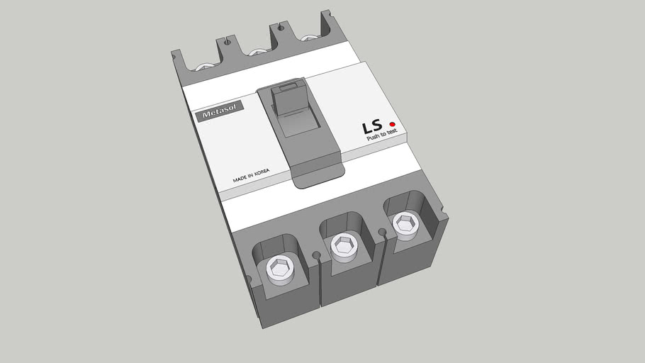 MCCB_LS Metasol_250 A | 3D Warehouse