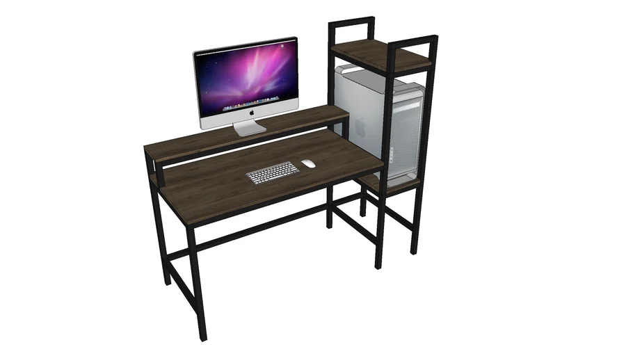 Meja Komputer / Table Computer Set | 3D Warehouse