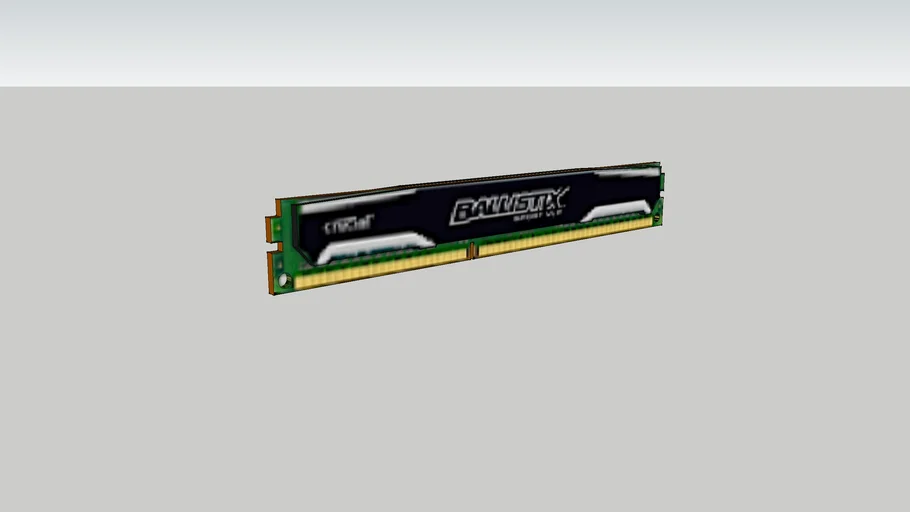 Crucial Ultra Low Profile RAM | 3D Warehouse