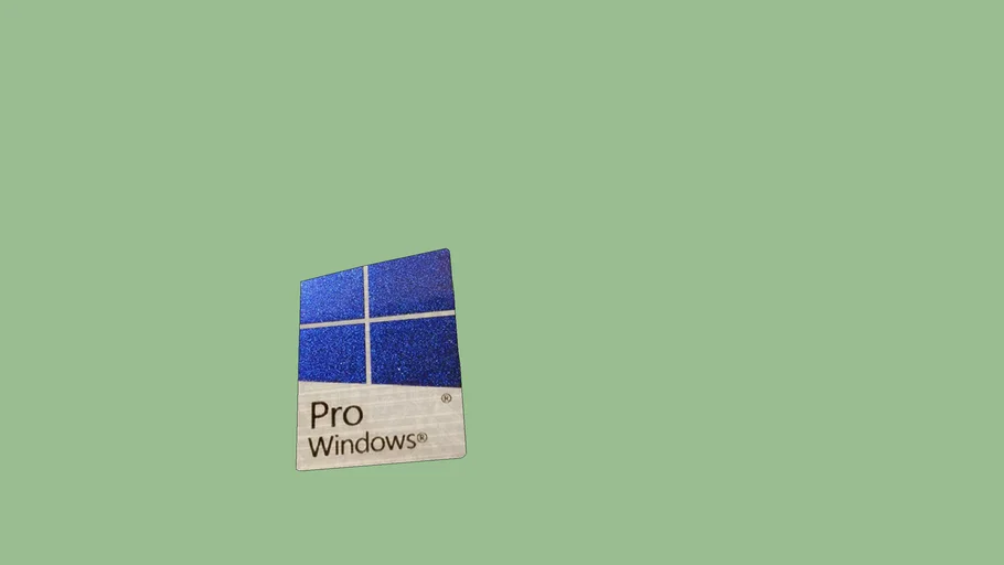 Windows 10 Pro Sticker | 3D Warehouse