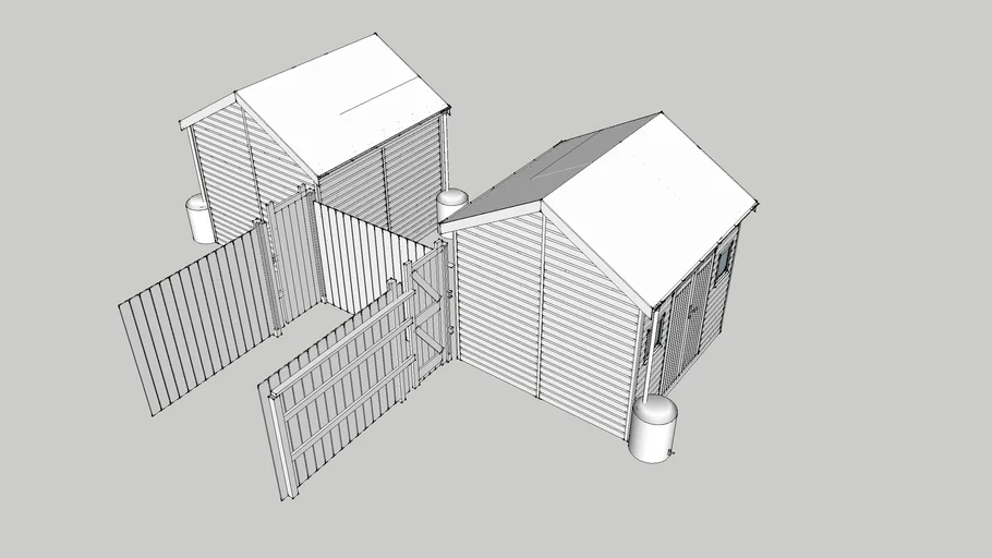Rear Garden Access Gates | 3D Warehouse