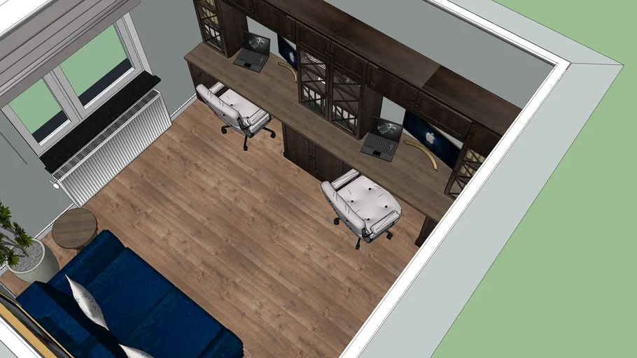 home office for two | 3D Warehouse