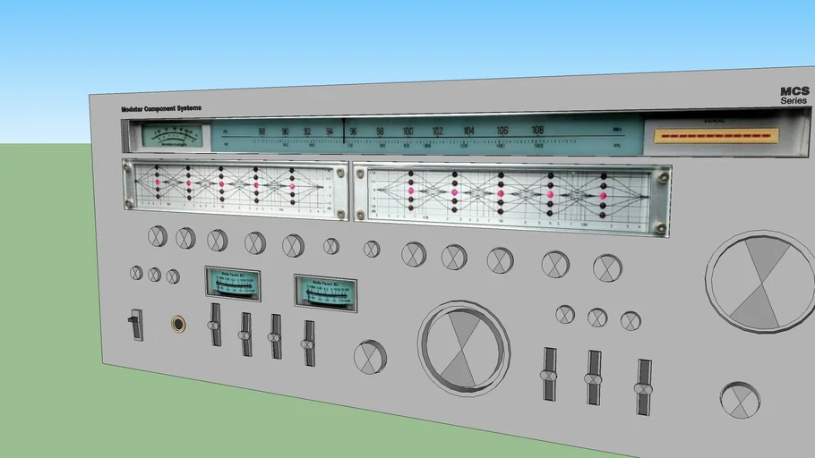 Modular Component Systems (MCS) 3275 stereo receiver | 3D Warehouse