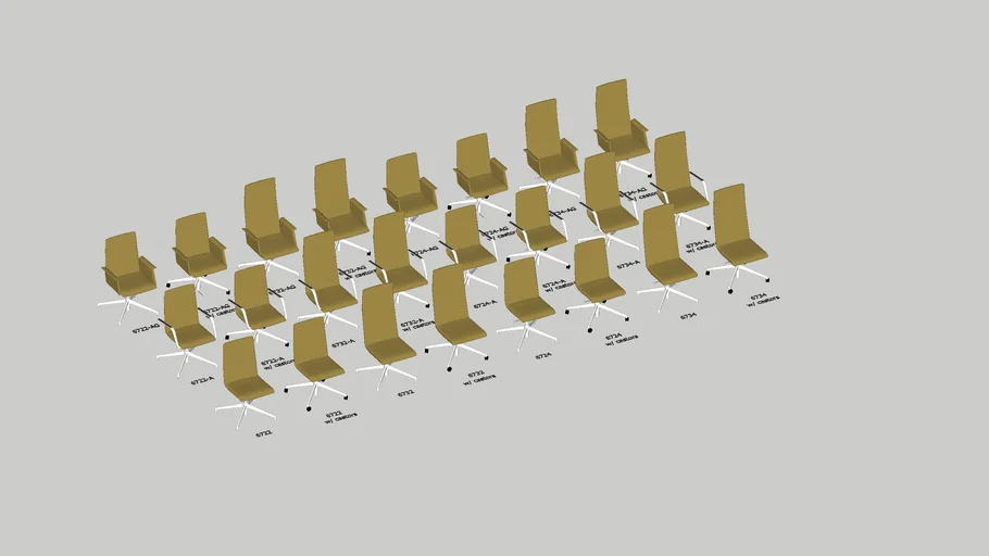 Brunner Fina Soft Swivel Chair | 3D Warehouse