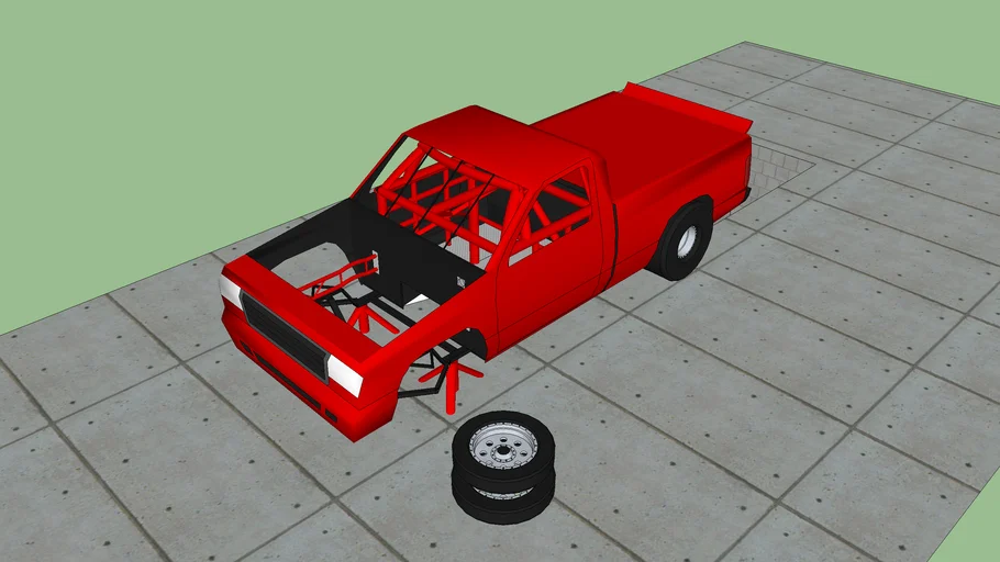 pickup dragster | 3D Warehouse