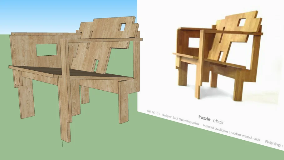 Puzzle Chair | 3D Warehouse