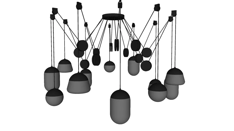 BROKIS PC1245 PLANETS 12 PENDANT | 3D Warehouse