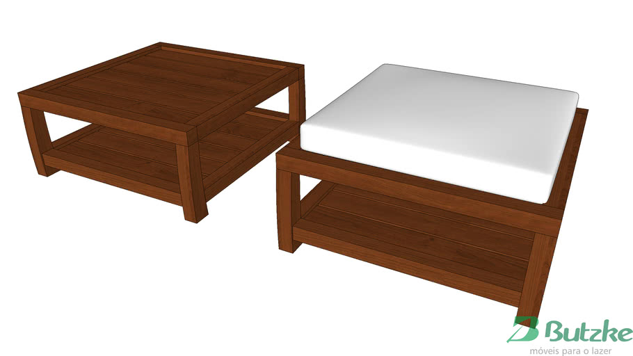 Mesa Puff Vila Rica 69x69 BTZK outdoor | 3D Warehouse