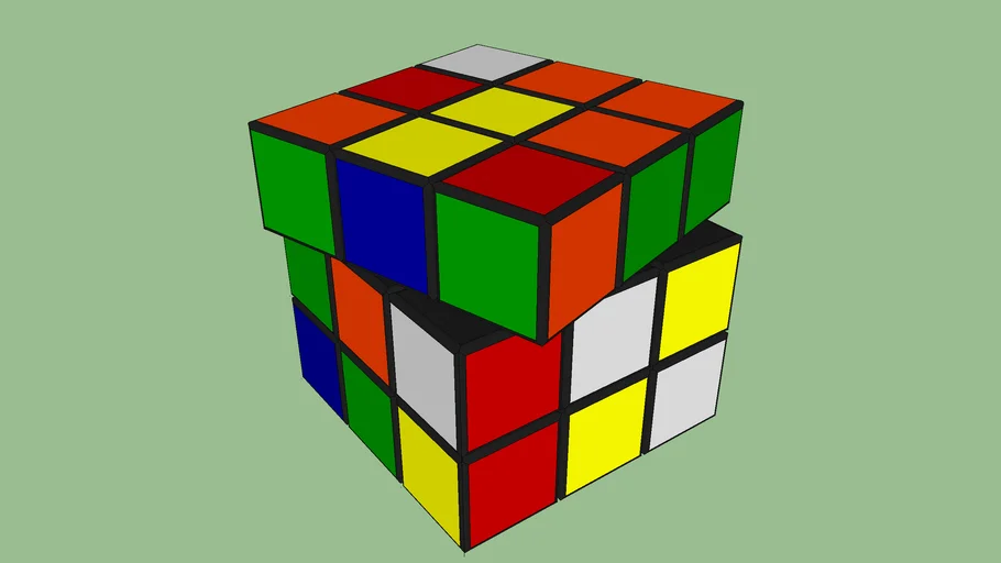 Unsolved Rubix cube | 3D Warehouse