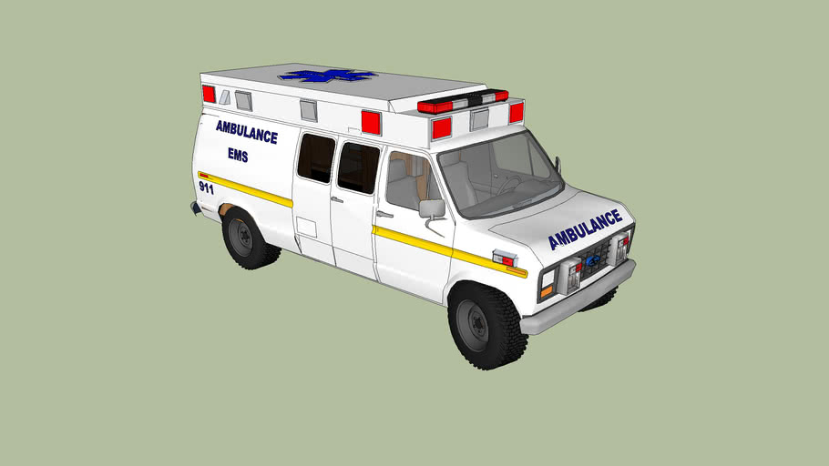AMBULANCE PARA MEDIC EMS sacramento california | 3D Warehouse
