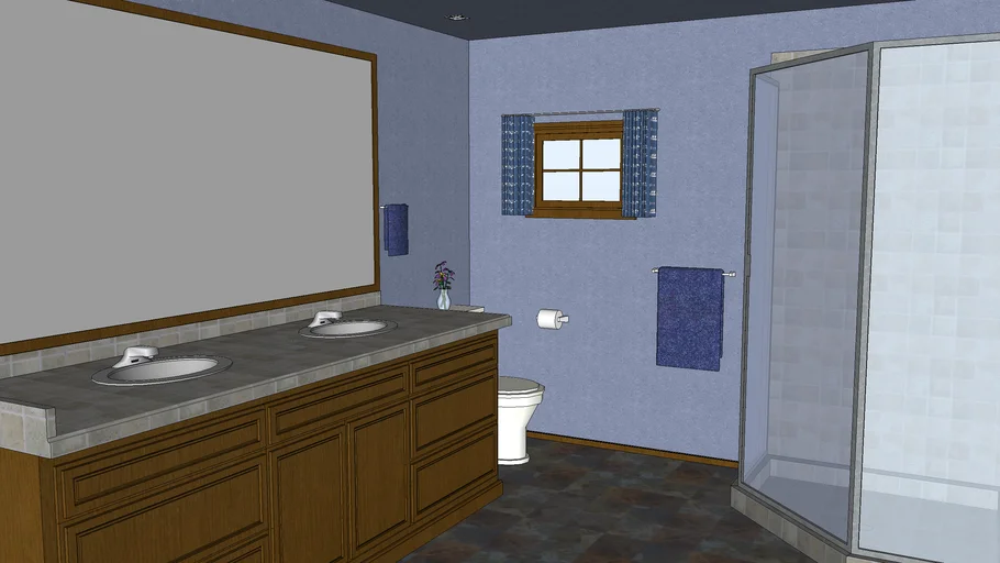 Simple Bathroom View | 3D Warehouse